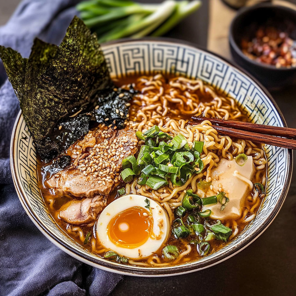 Slow Cooker Bone Broth Ramen